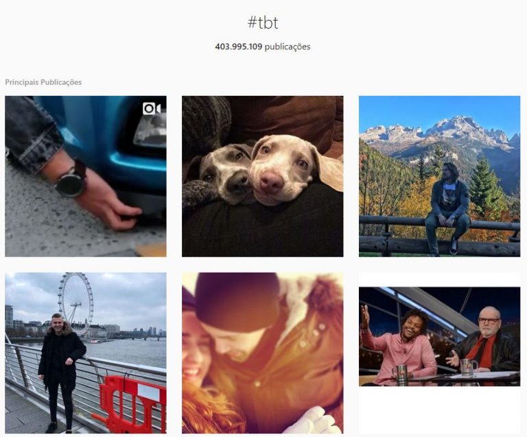 O que significa TBT do Instagram, Facebook e Twitter?