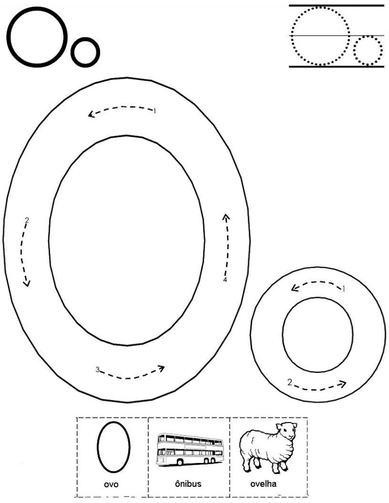 Atividades com a Letra O