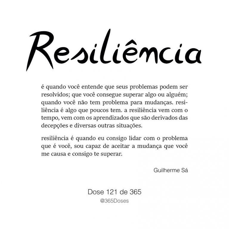 O que significa resiliência?