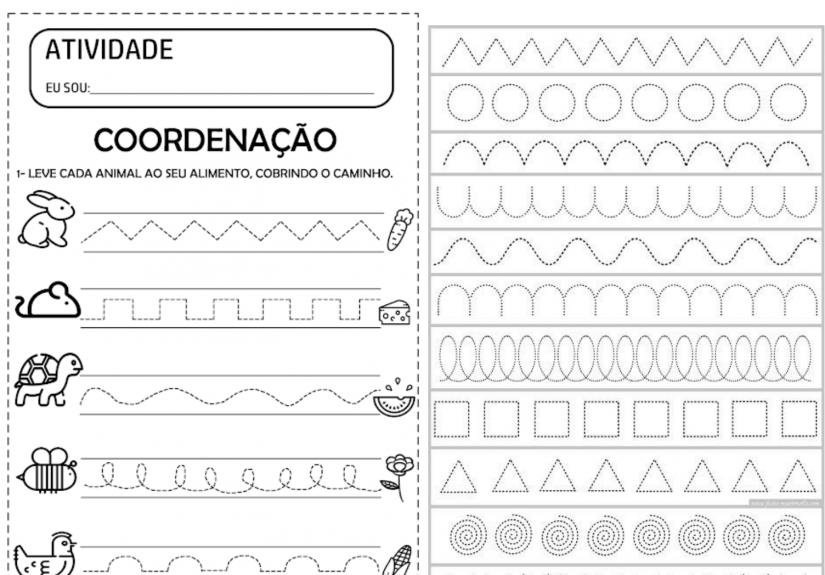Atividades com o Alfabeto Pontilhado