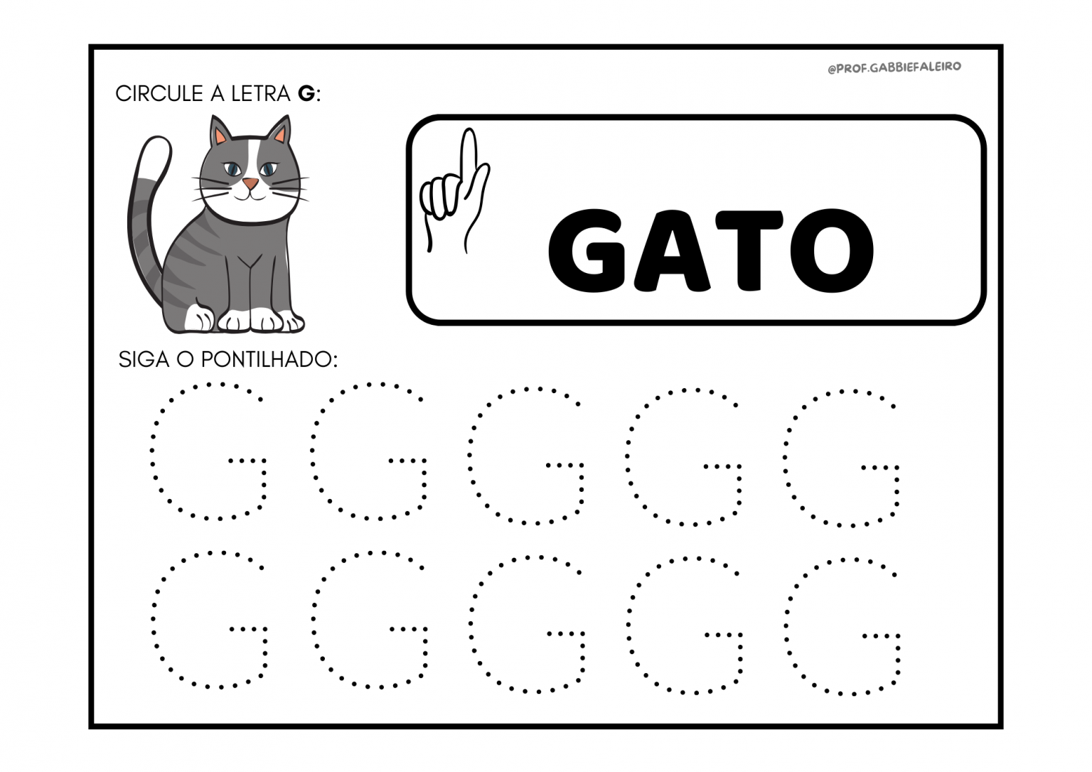 Atividades com o Alfabeto Pontilhado